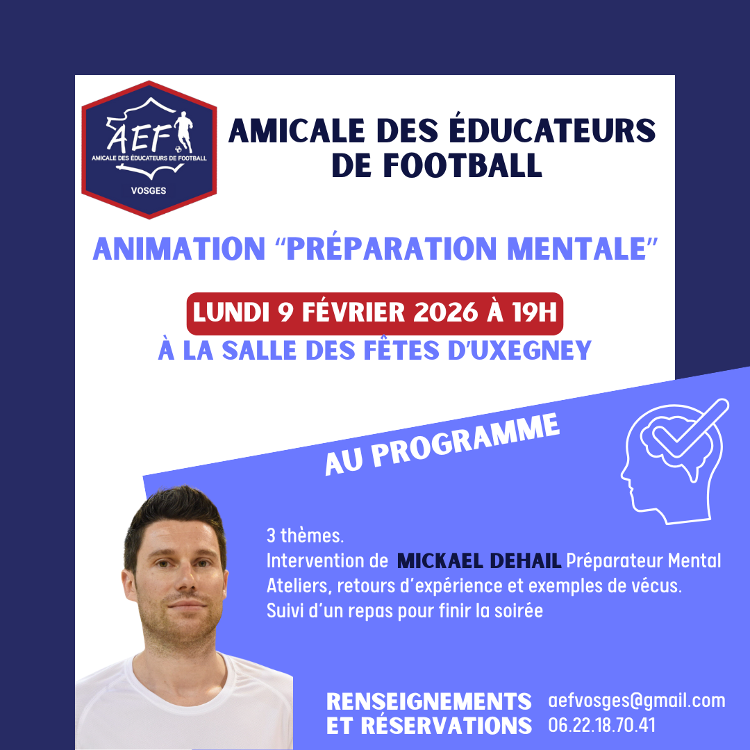 Animation – Préparation Mentale – Amicale des Éducateurs du District ...